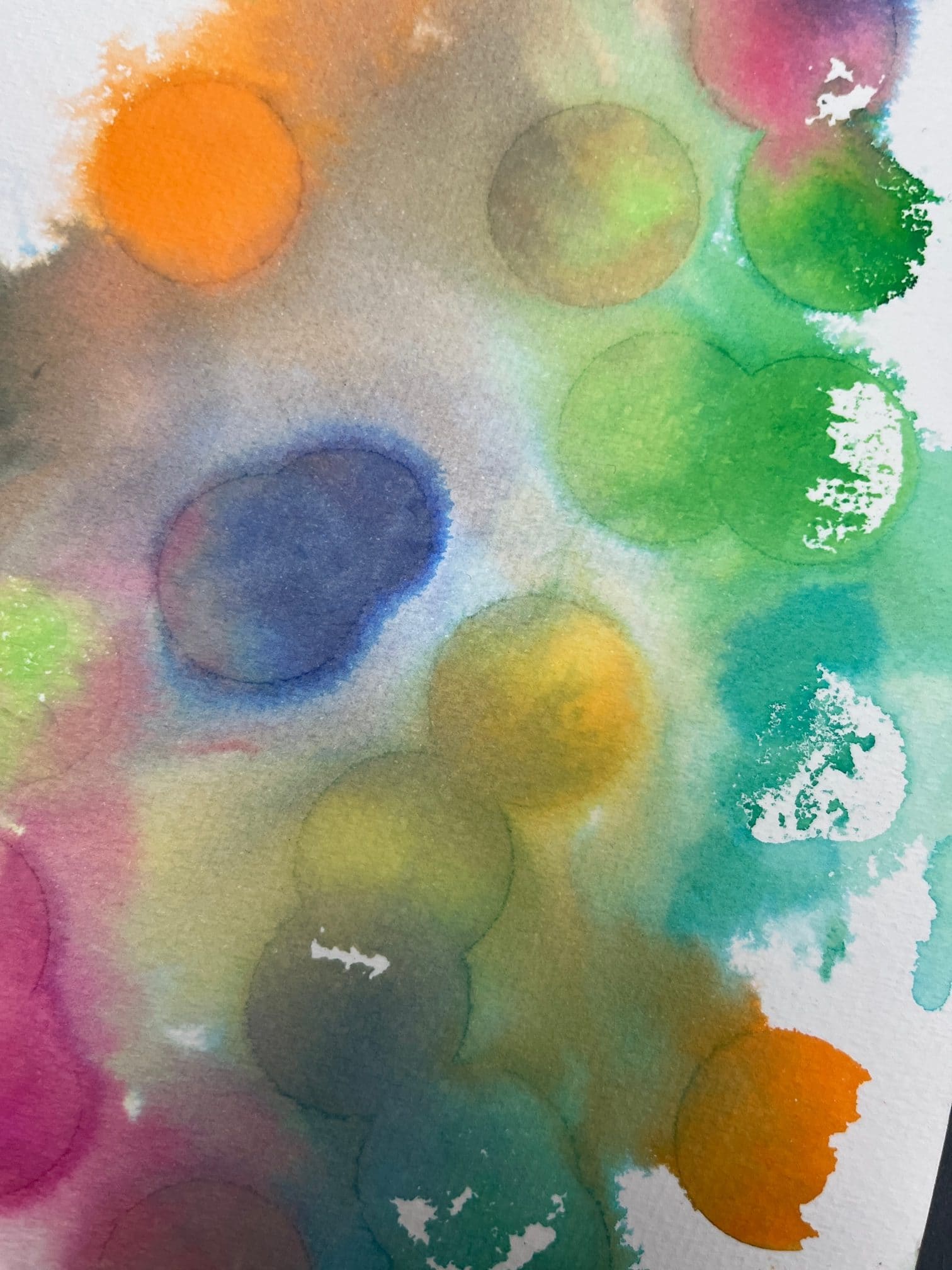 Tissue Paper Watercolor Art at Darlene Watson blog